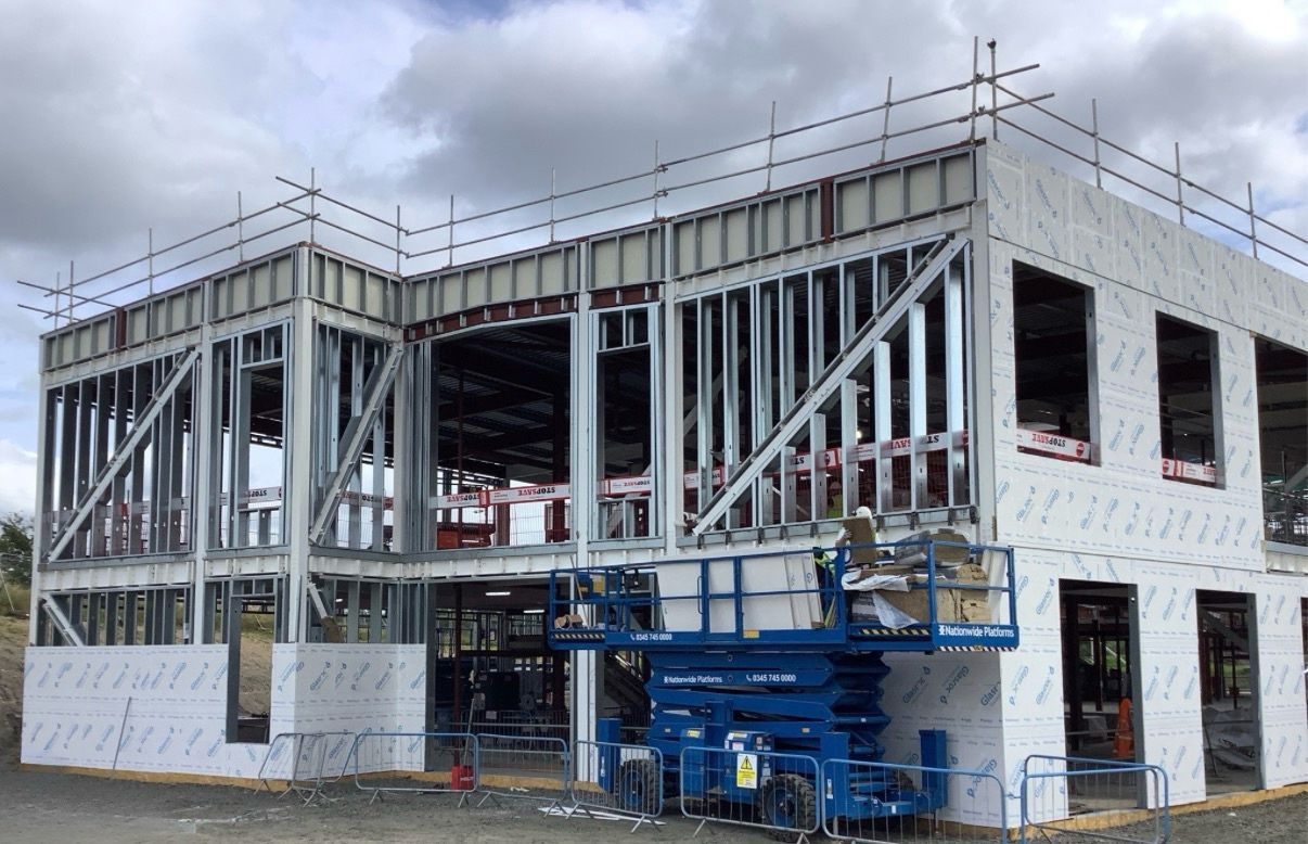 SFS Progress for Gartcosh Community Hub - Cairnhill Structures